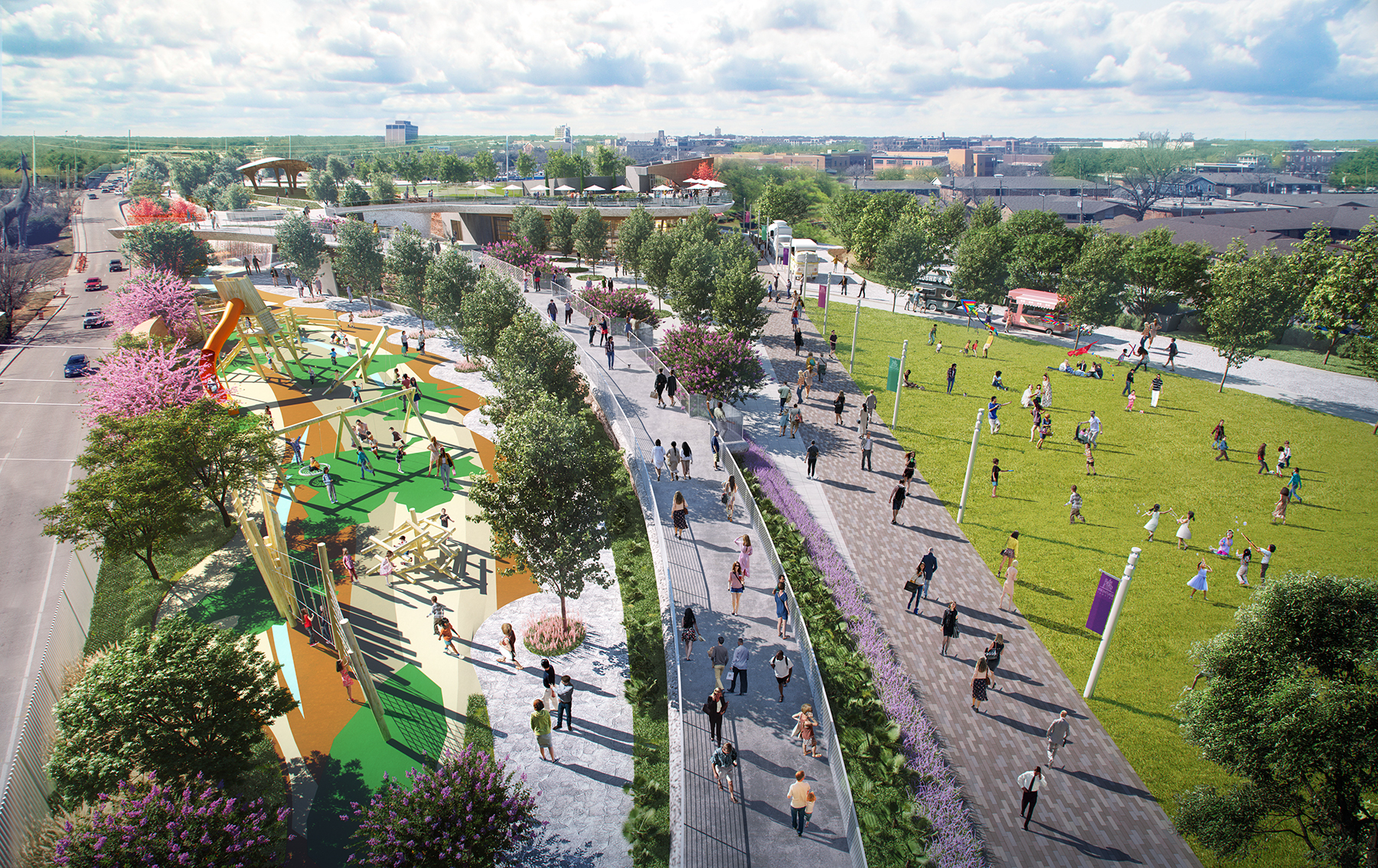 Dallas begins construction on cap park over highway | ASCE