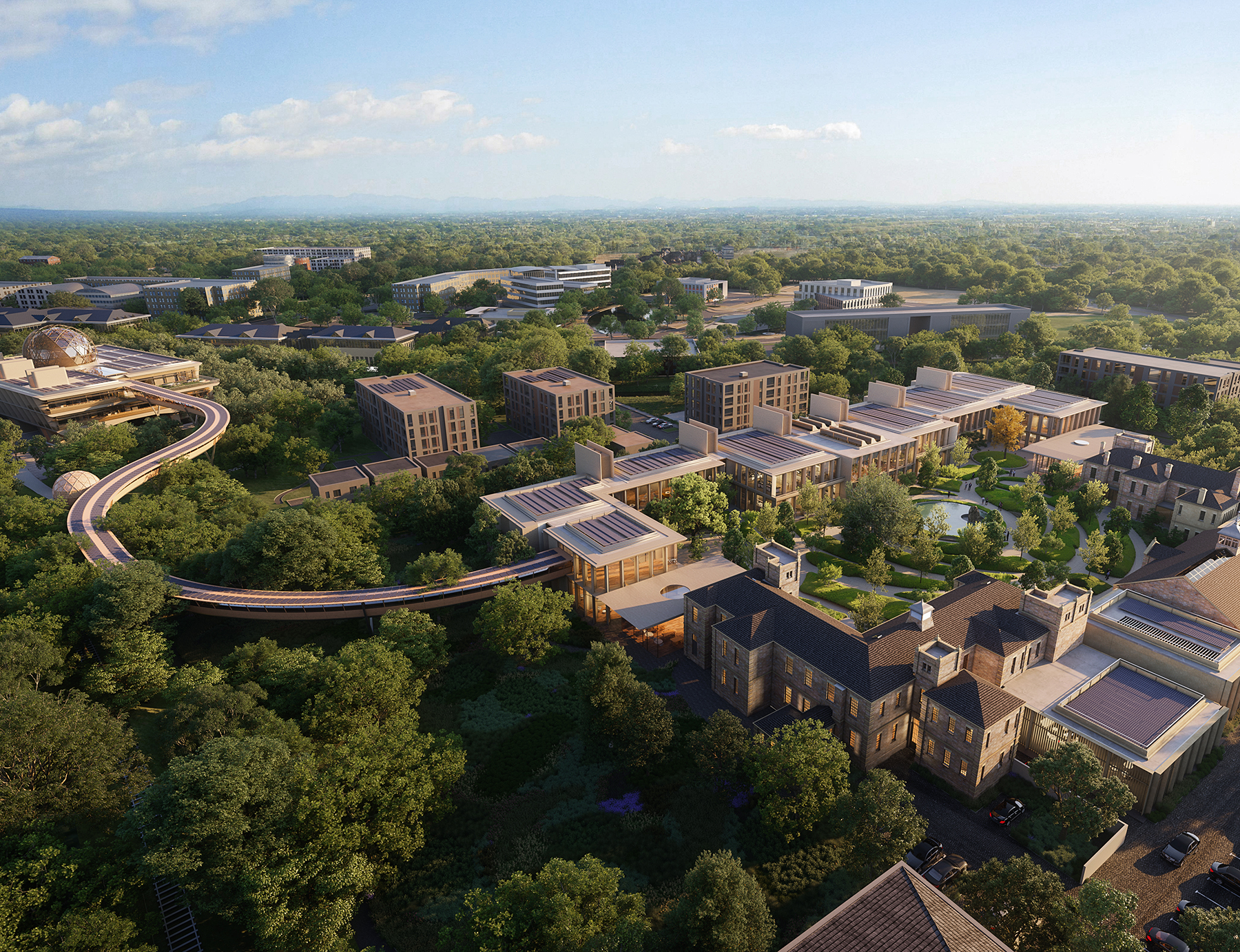 Project Highlight: Elevated walkway, geodesic dome to energize research ...