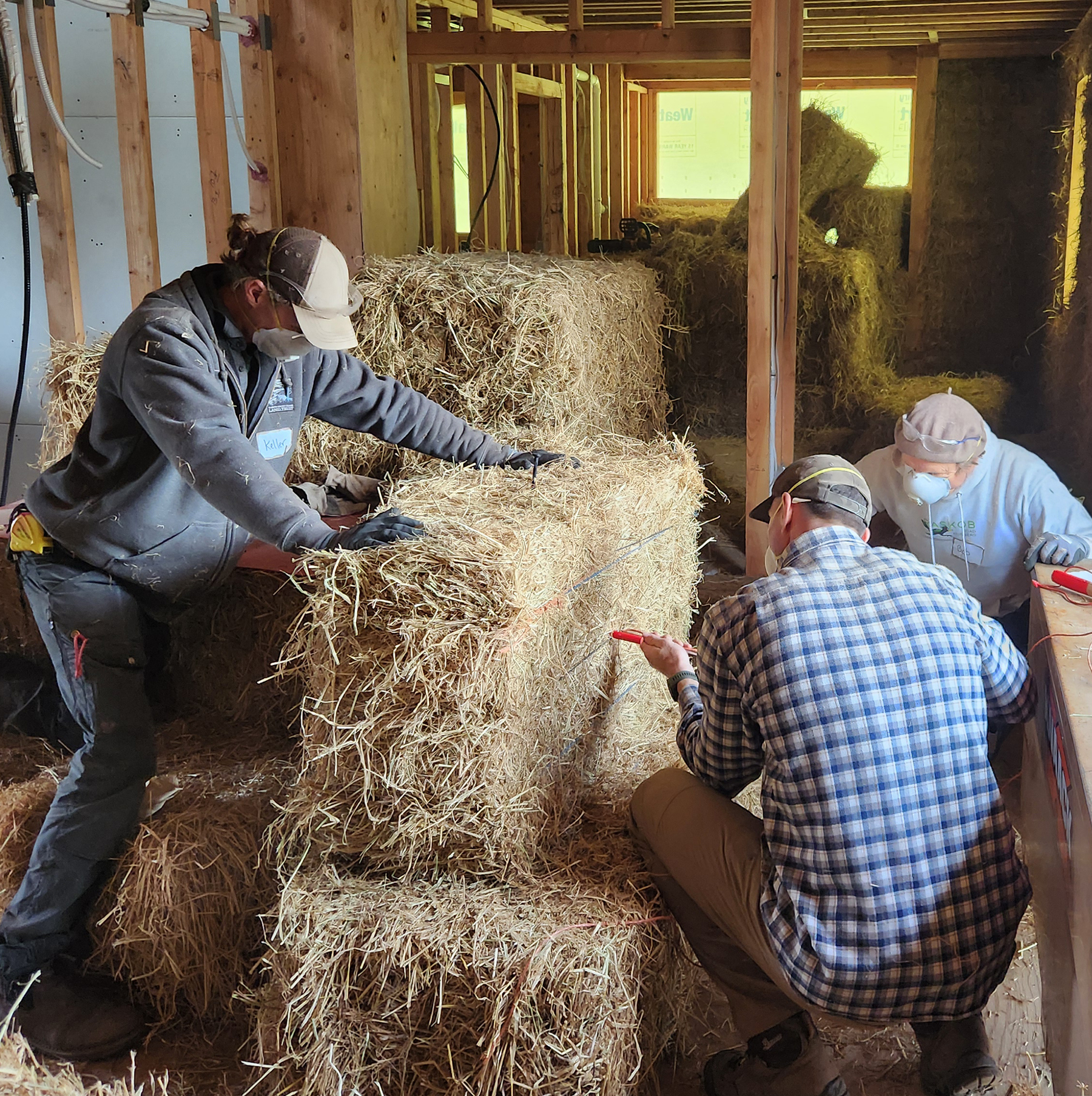 With apologies to that first little pig, building with straw has lots ...